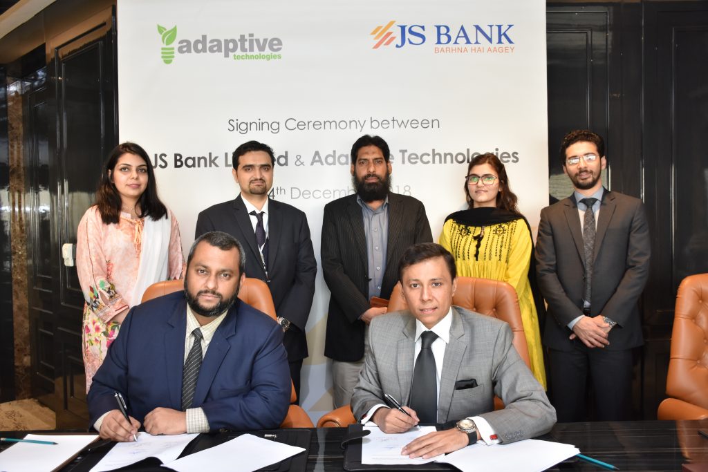 JS Bank partners with Adaptive Technologies for Solar Financing